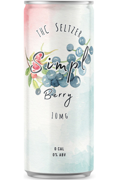 Simpl 10mg Berry THC Seltzer 4pk 12oz cans - Surdyk's