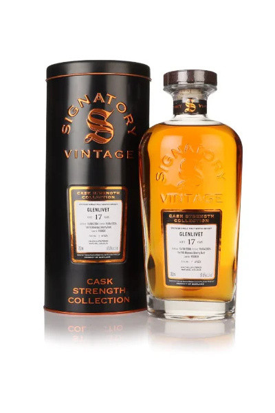 Signatory Glenlivet 2006 17yr Cask Strength Single Malt Scotch 700ml ...