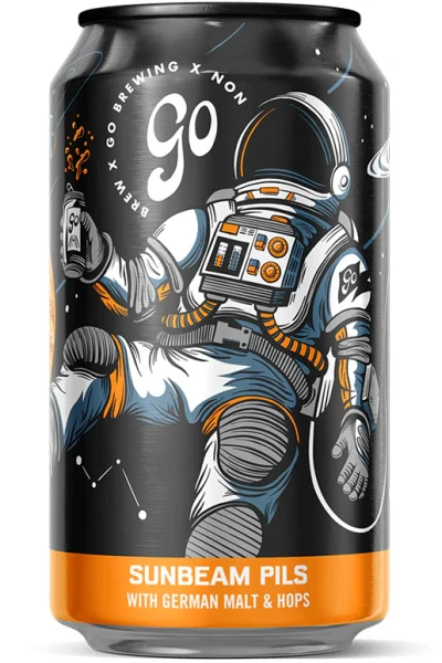 Go Brewing Sunbeam Pils Non-Alcoholic Pilsner 6pk cans - Surdyk's