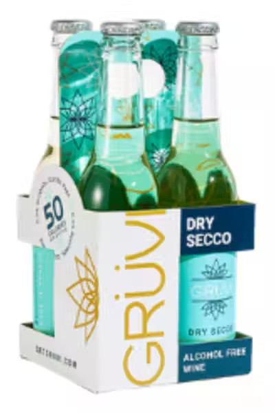 Gruvi Non-Alcoholic Dry Secco 4pk bottles - Surdyk's