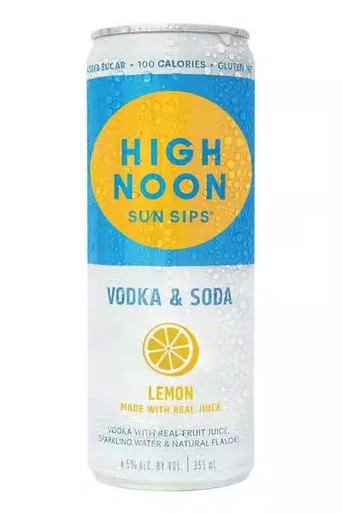 High Noon Lemon 4pk - Surdyk's