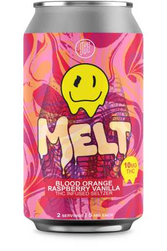 Modist Melt Blood Orange Raspberry Vanilla THC Seltzer 10mg 4pk 12oz ...