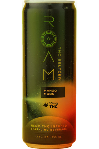 Roam Mango Moon THC Seltzer 10mg THC 4pk 12oz cans - Surdyk's