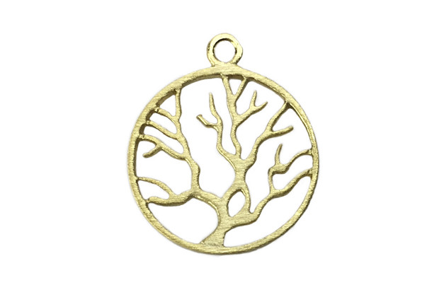 Fan Coral Round Frame - Vermeille