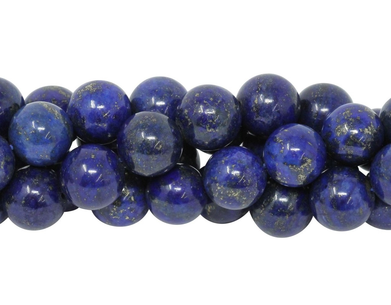 Dyed Lapis A Grade Polished 12mm Round Beads