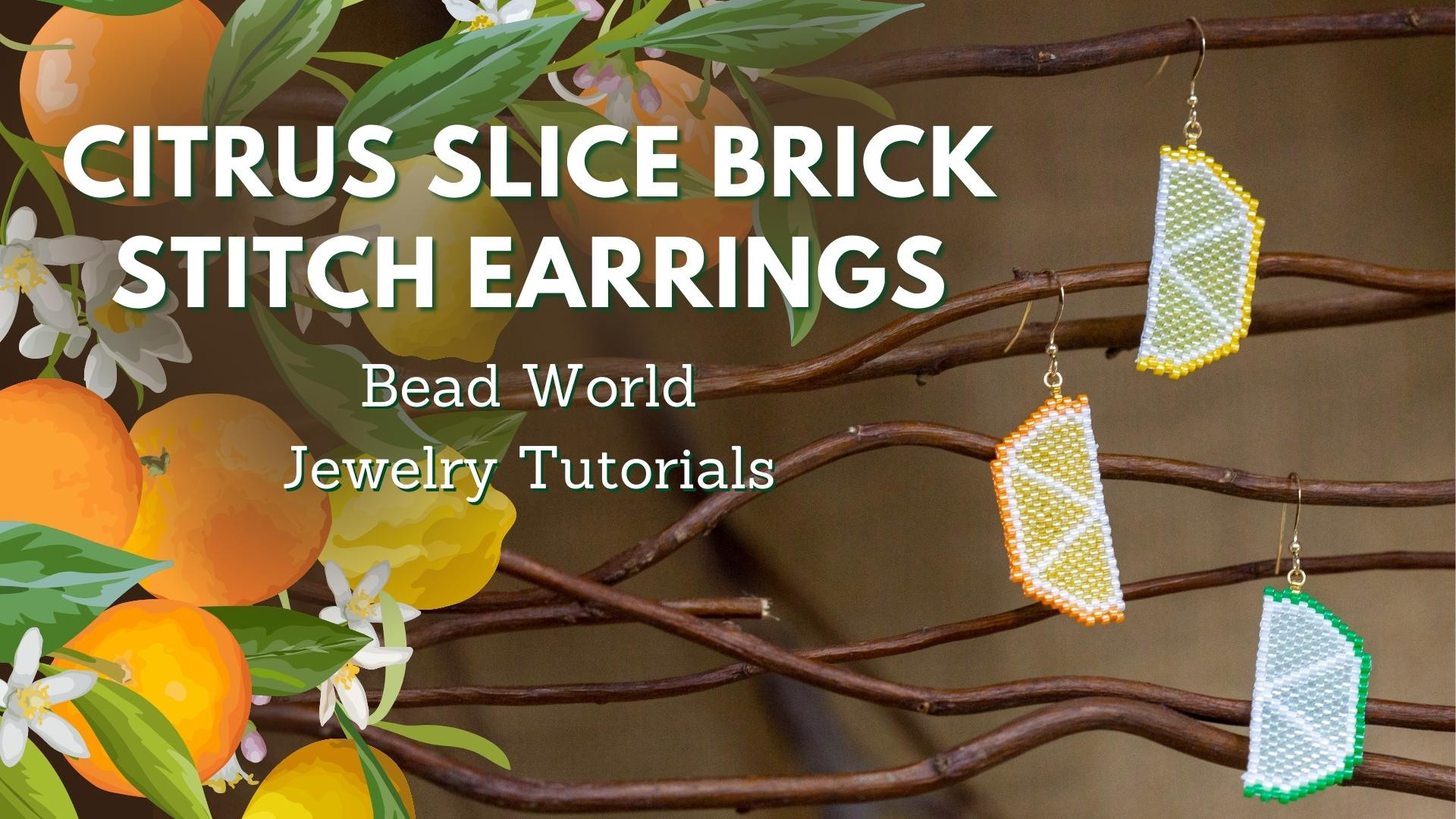 "Boo" Brick Stitch earrings - Bead World