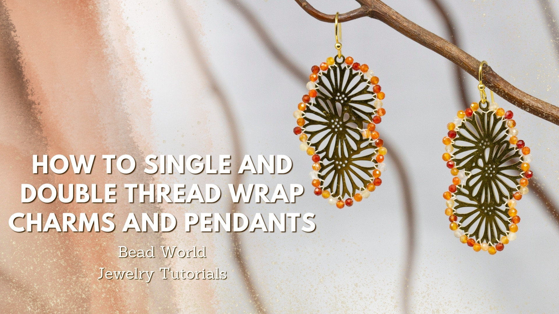 How to Single and Double Thread Wrap Charms and Pendants - Carnelian ...