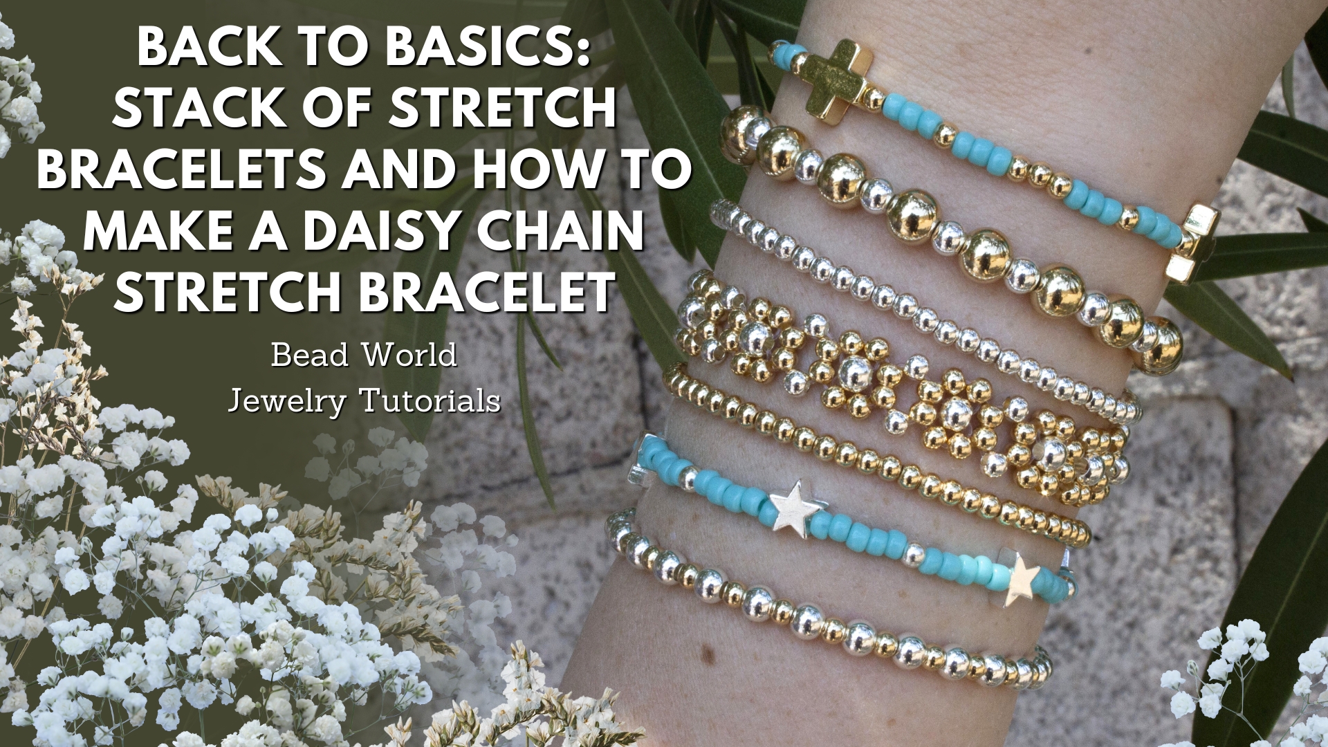 Back to Basics: Stack of Stretch Bracelets Including How to Make a ...