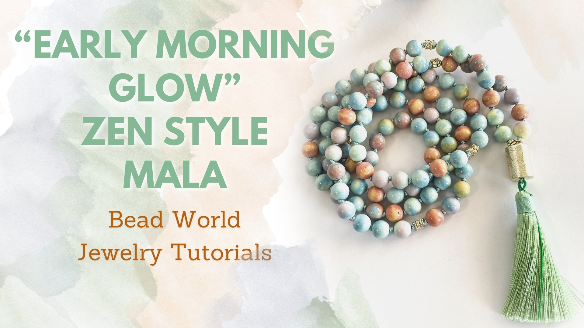 “Early Morning Glow” - Zen Style Mala - Bead World