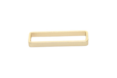 Satin Hamilton Gold Plated 26x8mm Rectangle Bead Frame / Connector