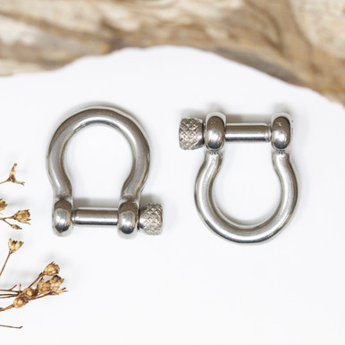 Stainless Steel 22x24mm D Ring Clasp - Bead World