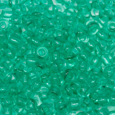 Size 6 Czech Seed Beads -- 1221 Brite Green Apple - Bead World
