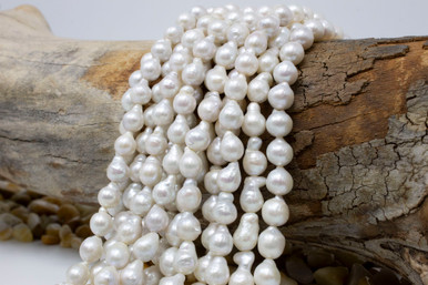 Edison Freshwater Pearls Polished 8-9mm White Baroque