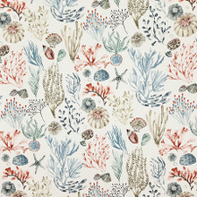 Carole Fabric On The Coast Coral - My Fabric Connection