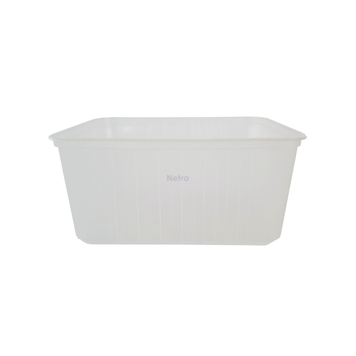GENFAC - Ribbed Rectangular Container [RB1500] - 1500ml Clear (Freezer ...