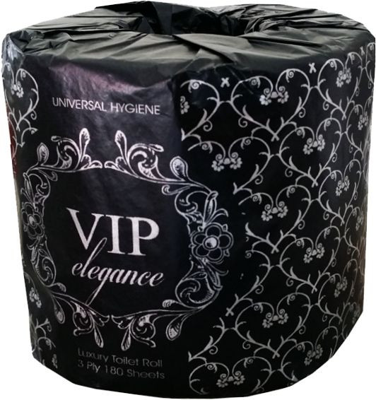 Toilet Roll 180sht 3Ply - VIP Elegance Individually Wrapped - 48/CTN