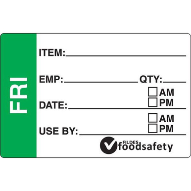 Food Rotation Label - PERMANENT - Rectangular - 49 x 75mm Prep [30500 ...