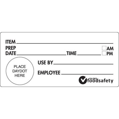 Food Rotation Label - REMOVABLE - Rectangular - 102 x 47mm [77080 ...