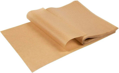 Greaseproof Paper UNBLEACHED - 1/4 Cut [4 Cut] 400 x 165mm LONG - 1800 ...
