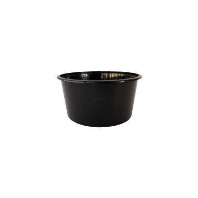 GENFAC - Round Container [RB 440B] - 440ml Black 117x61mm - Netra ...