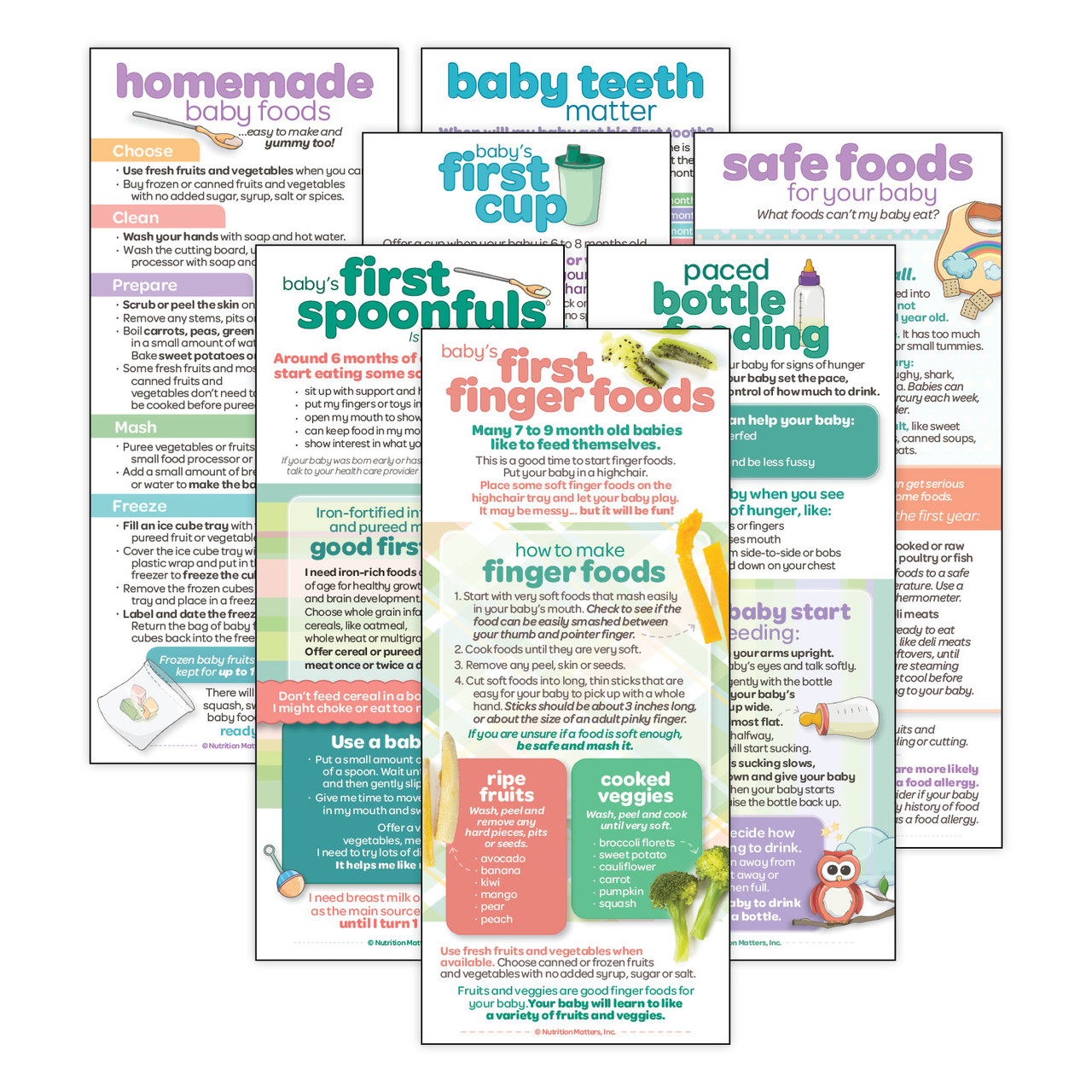 Set of Baby Feeding cards - Nutrition Matters