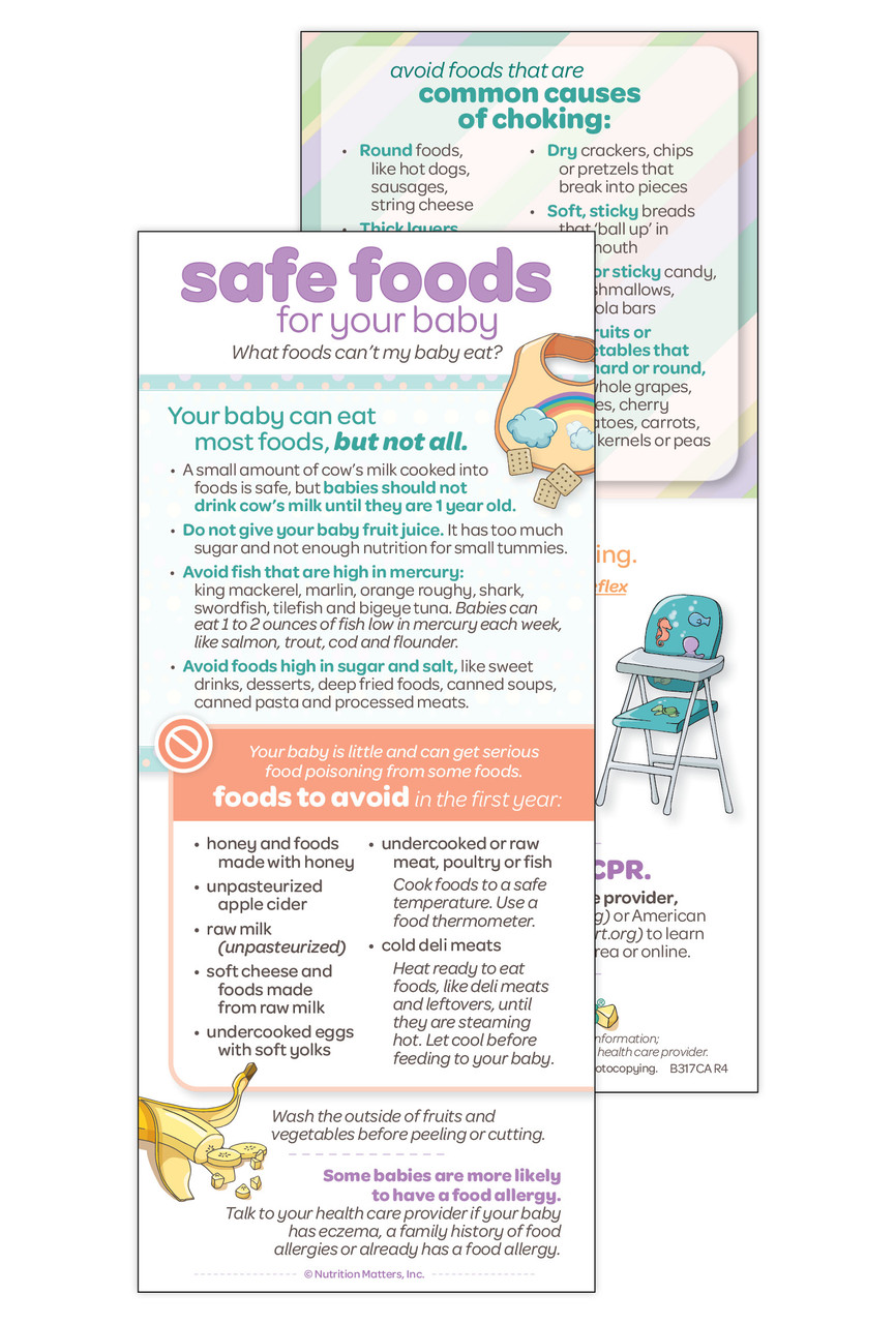 Set of Baby Feeding cards - Nutrition Matters