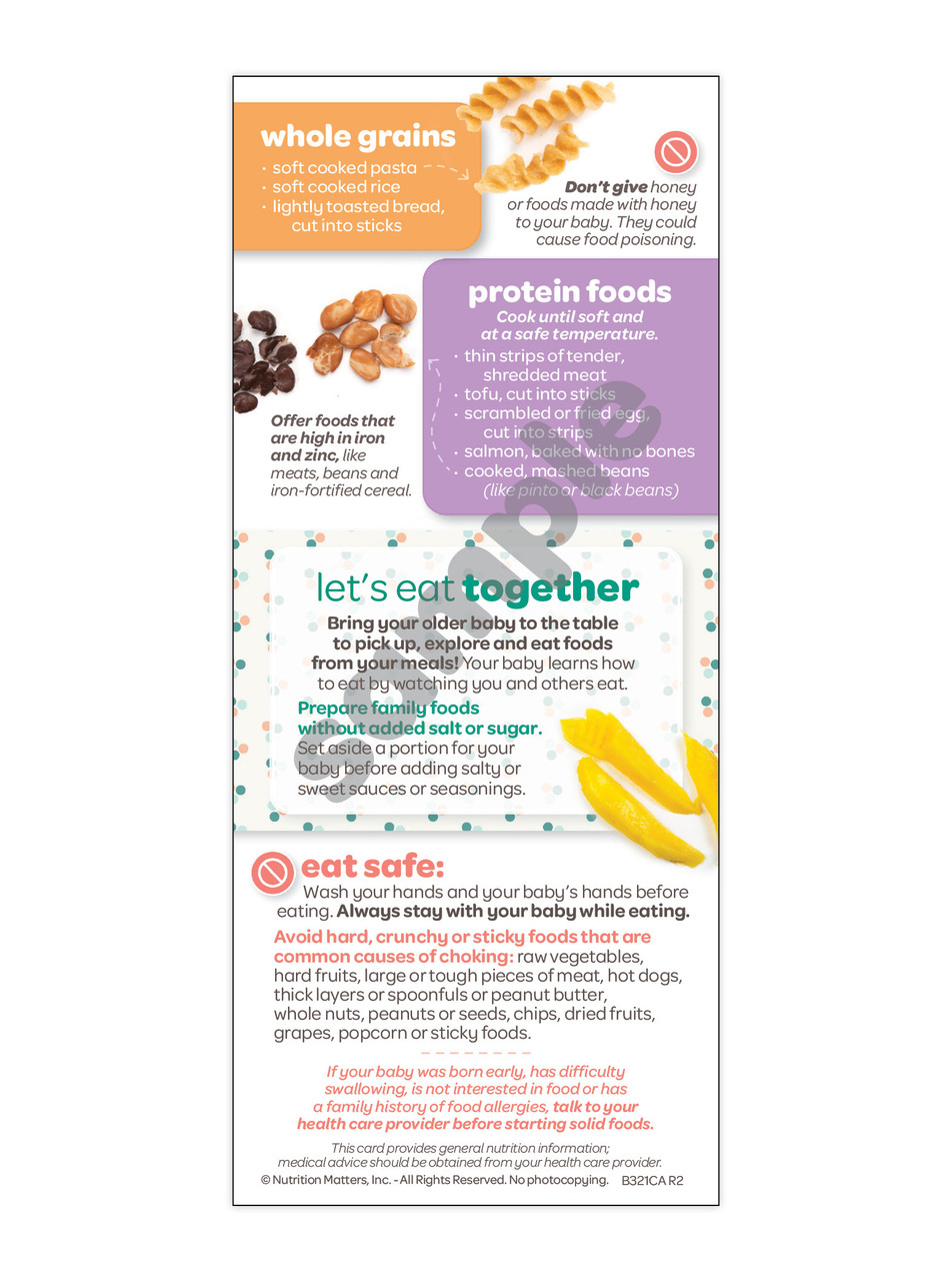 Baby's First Finger Foods - Nutrition Matters
