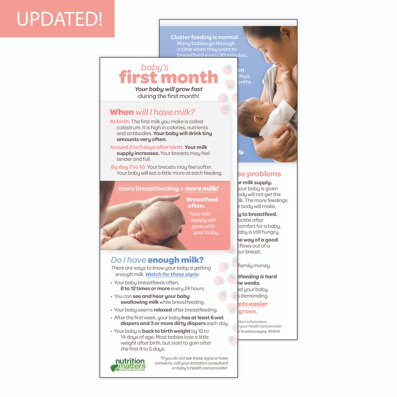 Set of Breastfeeding Cards - Nutrition Matters