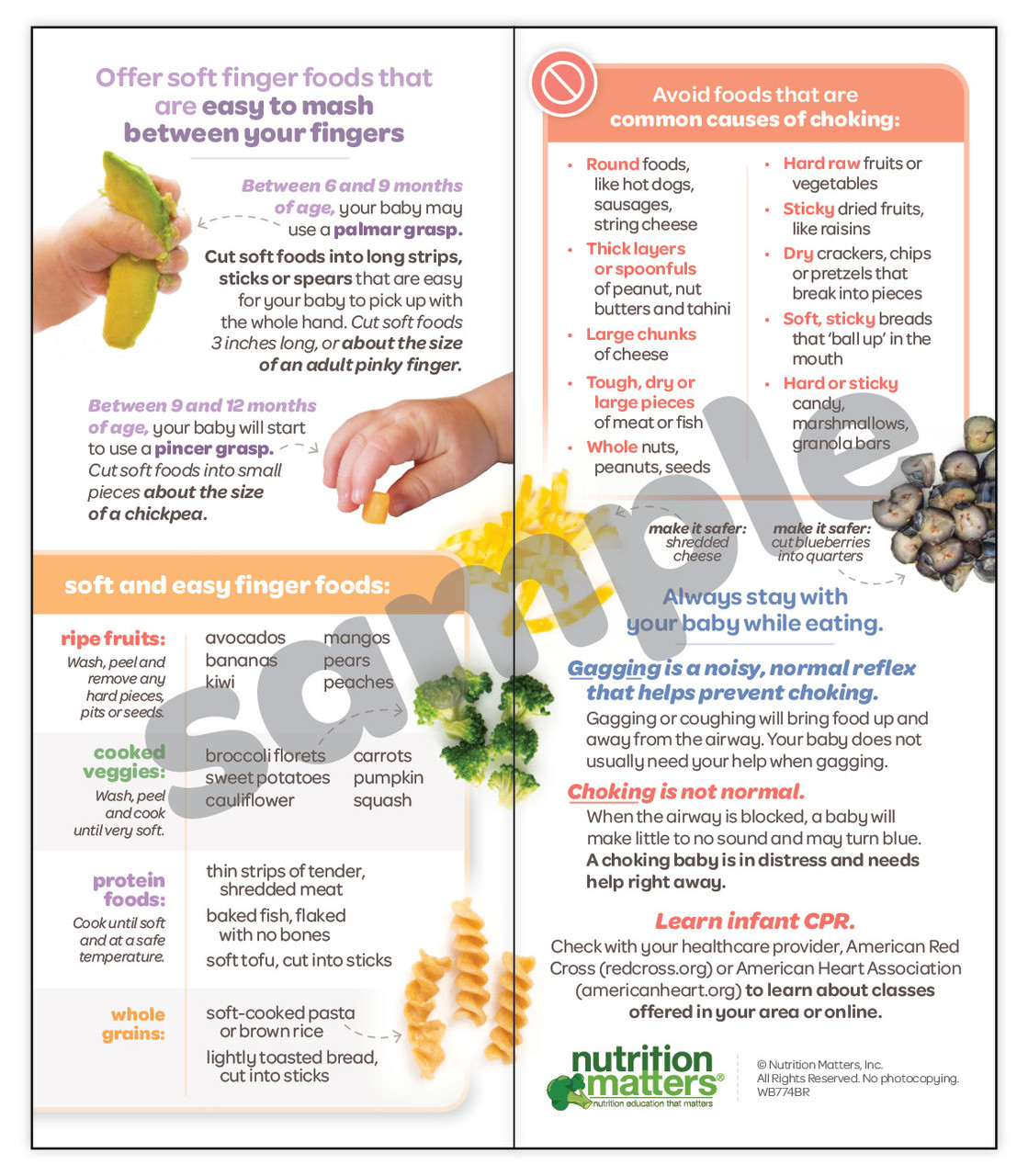 Start Solids Safely Brochure (Ready to Eat Series) - Nutrition Matters