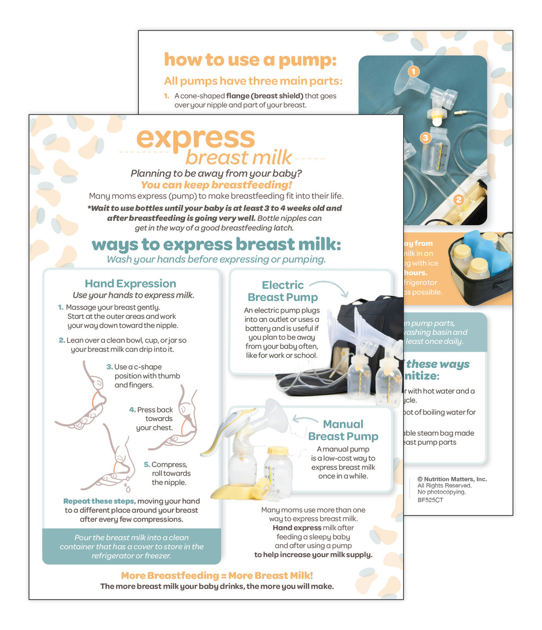 Expanded Breastfeeding Sheets Bundle - Nutrition Matters