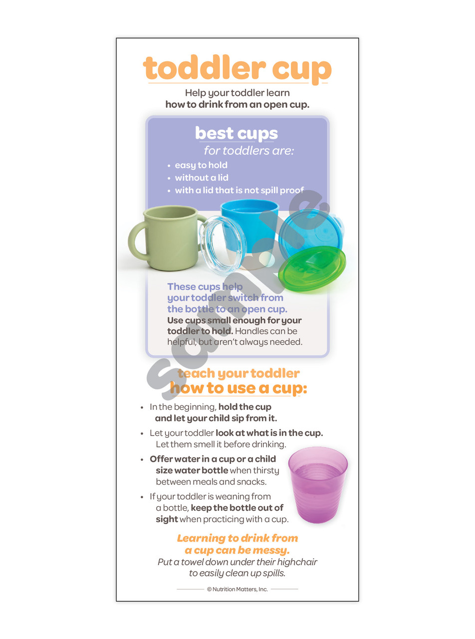 Toddler Cup Card - Nutrition Matters