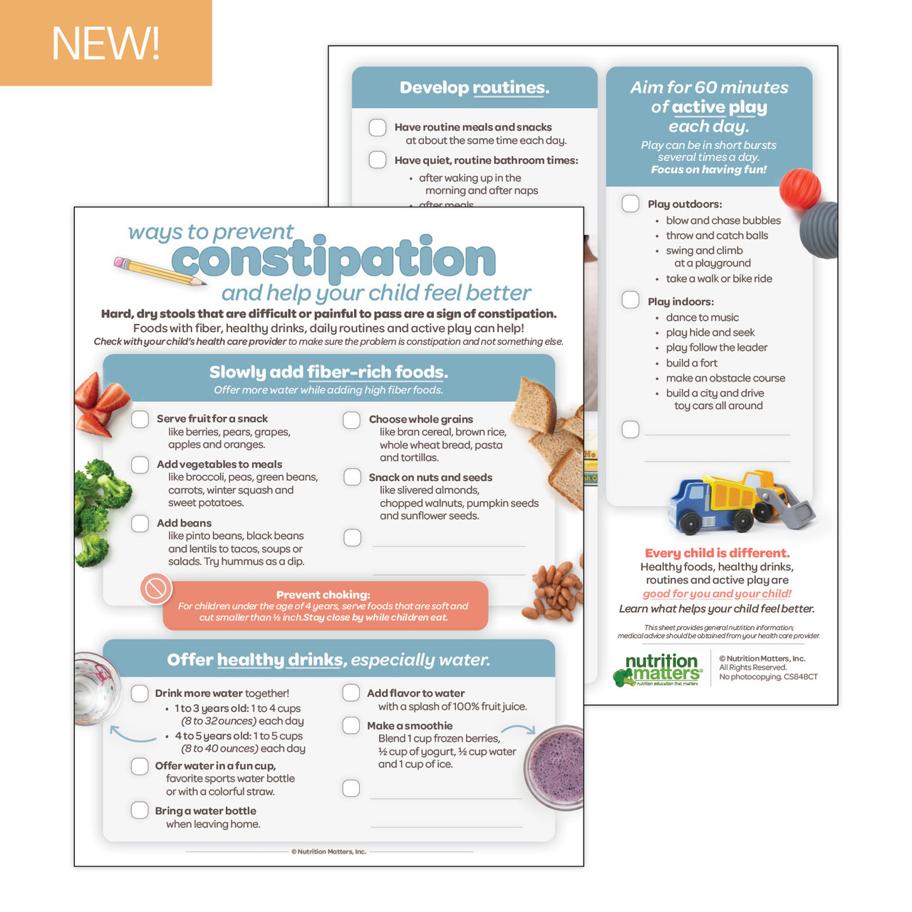 Ways to Prevent Constipation Interactive Sheet - Nutrition Matters