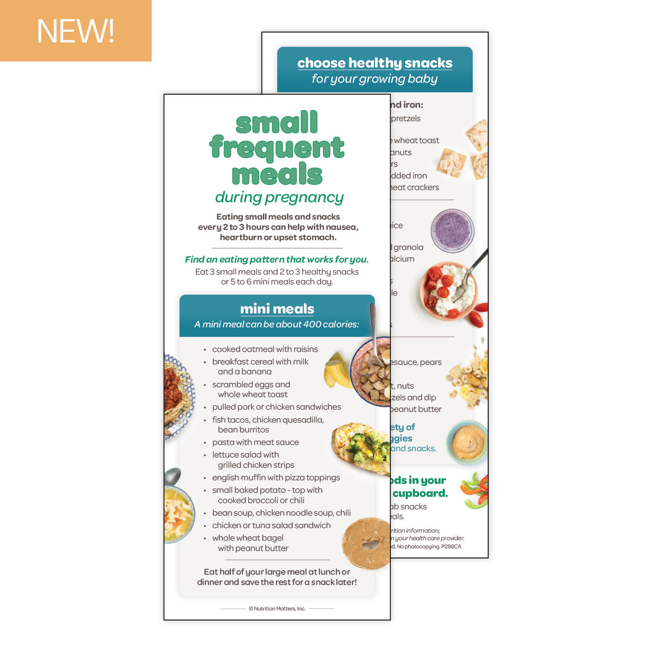 Small Frequent Meals During Pregnancy Card - Nutrition Matters