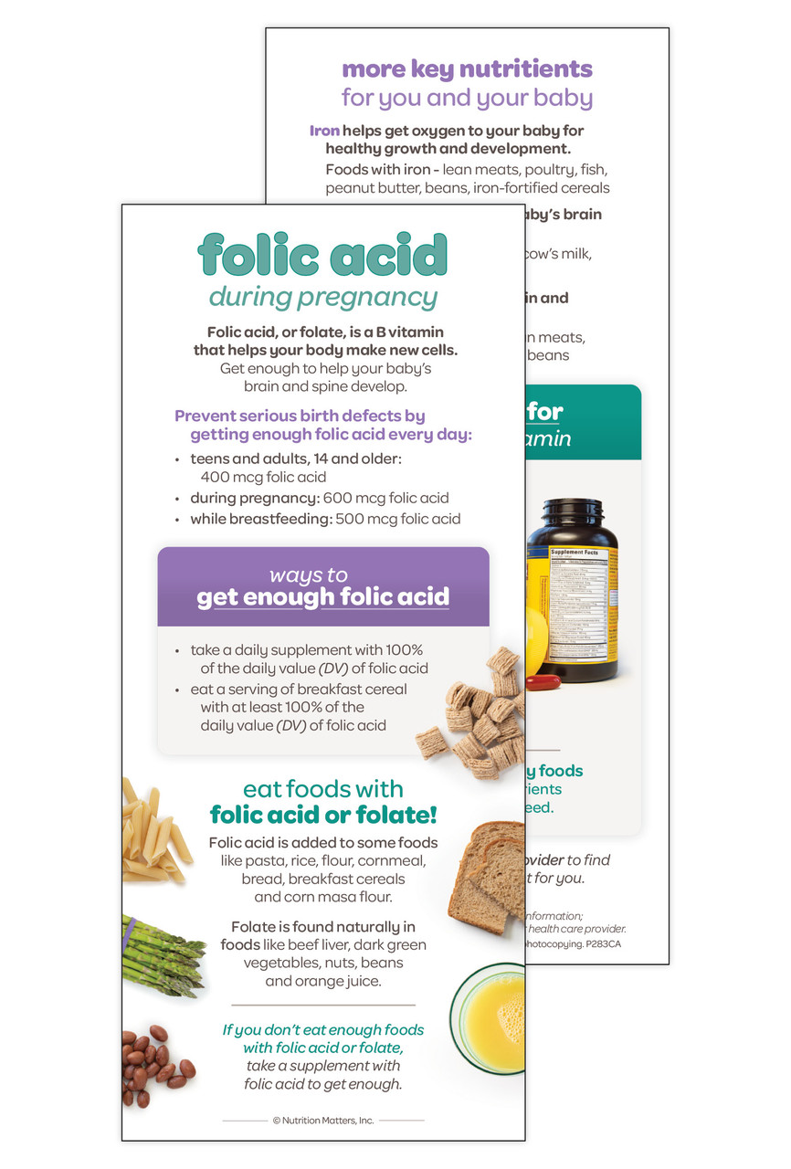 Set of Updated Pregnancy Nutrition Cards - Nutrition Matters