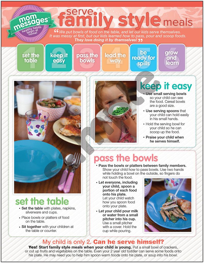 Family - Healthy Habits - Page 1 - Nutrition Matters