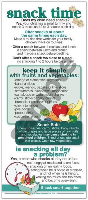 Snack Time - Nutrition Matters