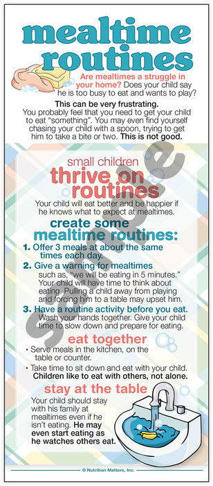 Mealtime Routines - Nutrition Matters