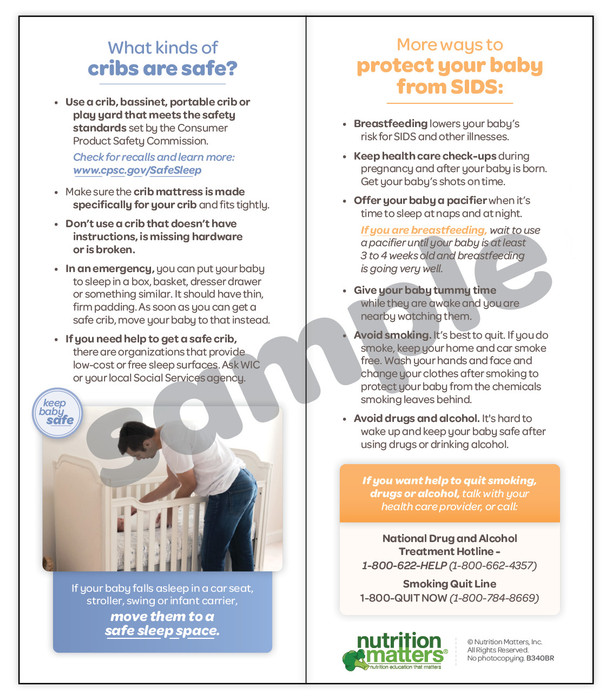 Safe Sleep Brochure - Nutrition Matters