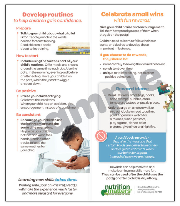 Learning to Use the Toilet Brochure - Nutrition Matters