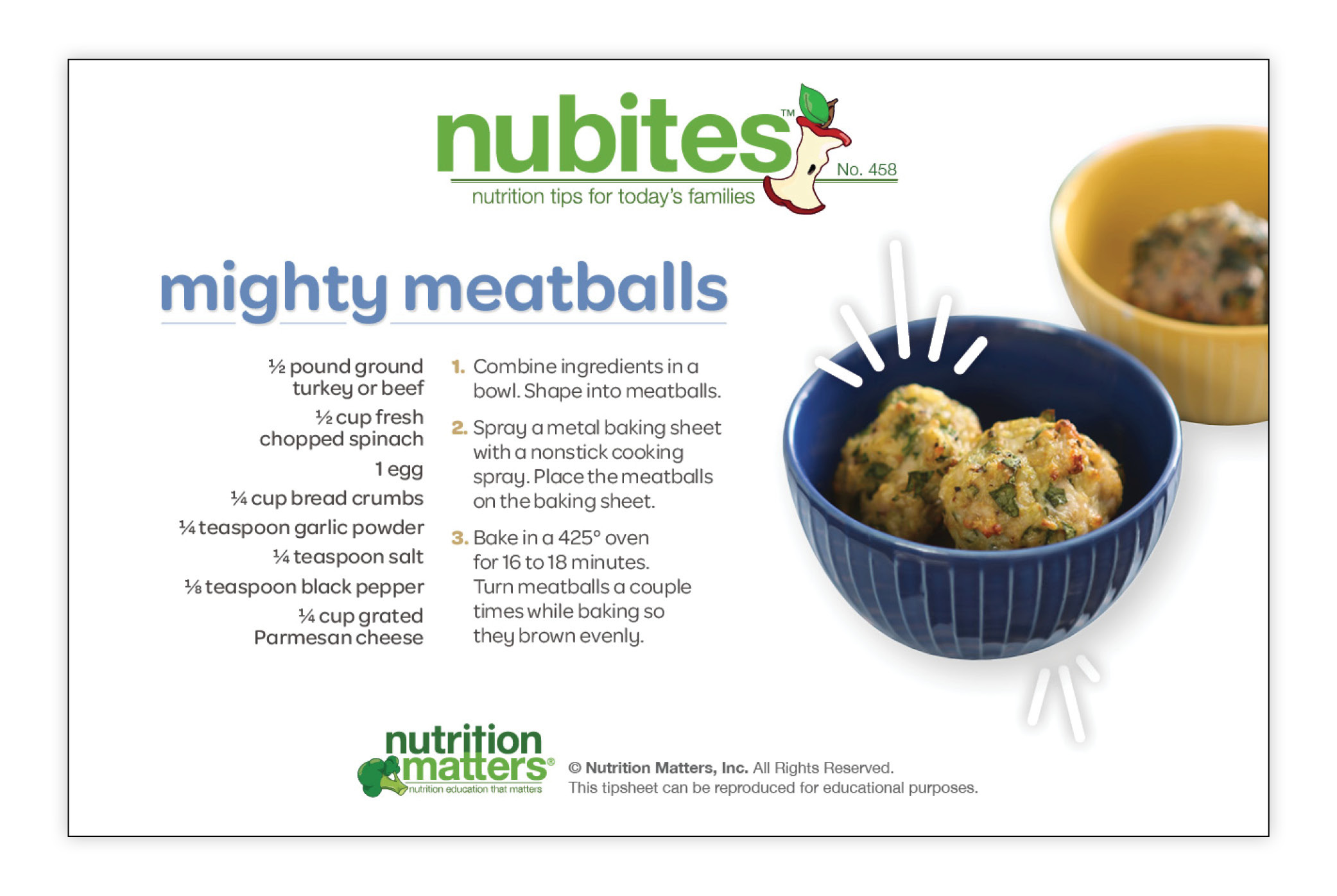 NuBites™ Tipsheets