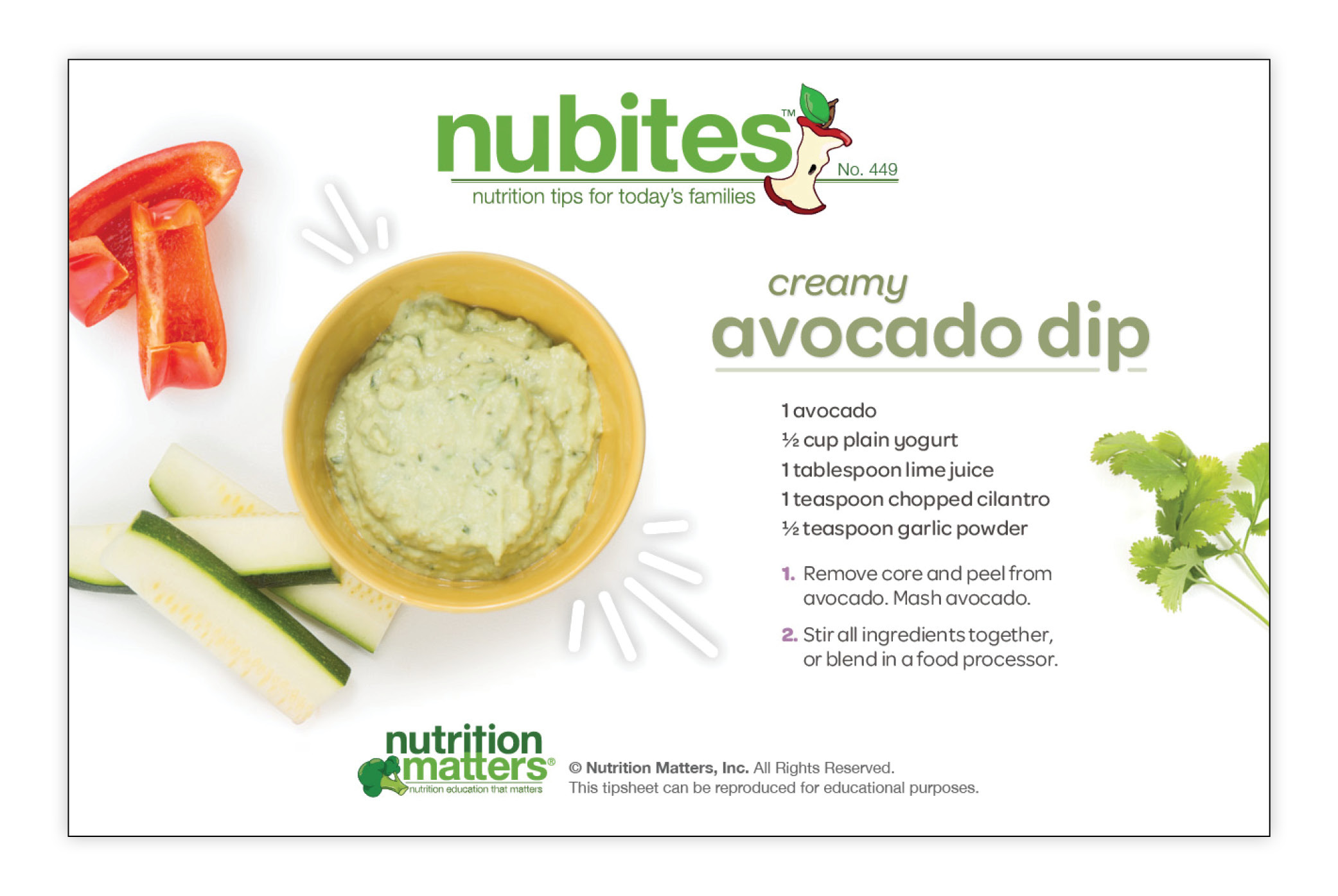 NuBites™ Tipsheets