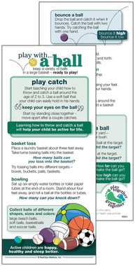 Play with a Ball Activity Card - Nutrition Matters