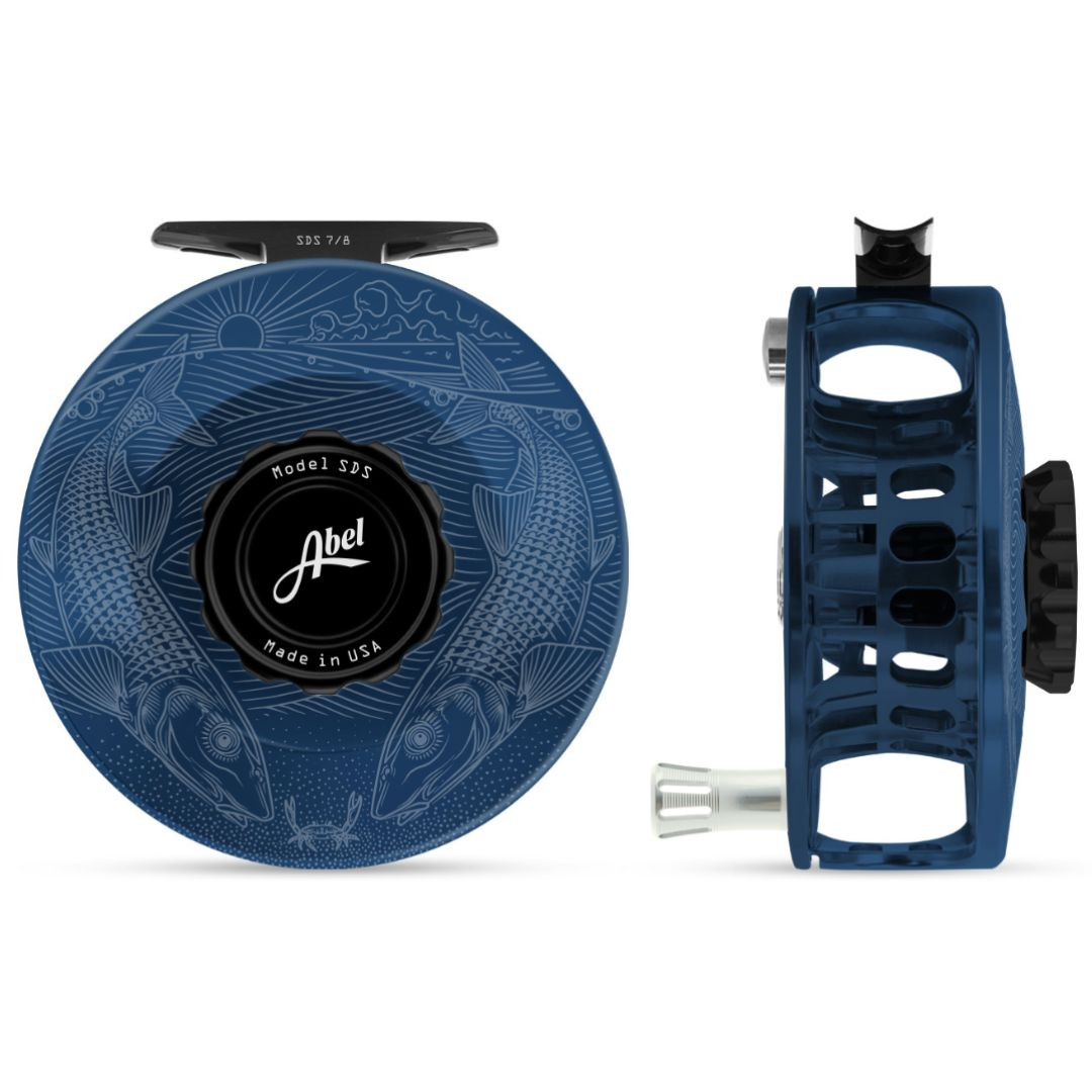 SDS 7/8 Deep Blue Reel w/ Platinum Handle and Underwood Tailing ...