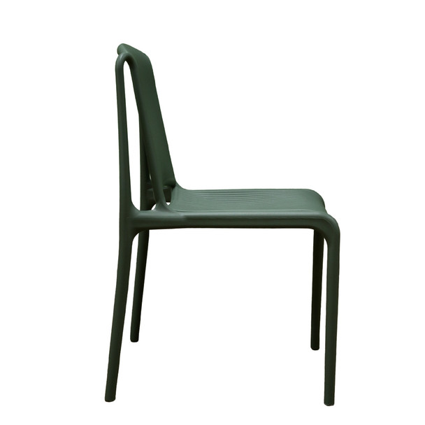 11799GREEN No Arms Stackable Green Chair - Bali Trading Wholesale