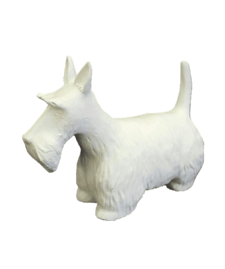 BT825W Polyresin White Scotty Dog - Bali Trading Wholesale