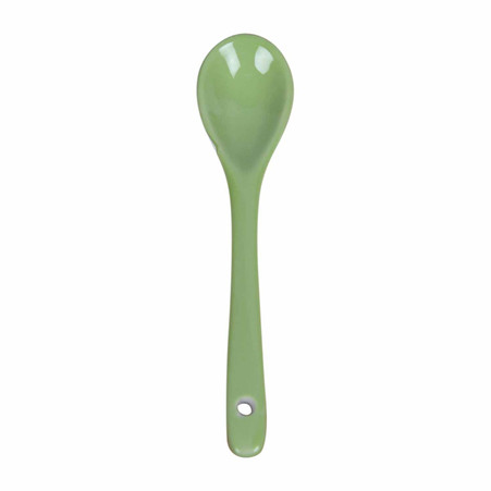 PD7817A PRODUCTION CERAMIC SPOON LIME GREEN - Bali Trading Wholesale