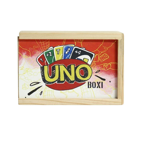 BOXIUNO Printed Wooden Uno Box Containing Uno Cards - Bali Trading ...