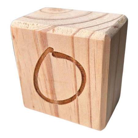 BLOCKEO Engraved Handcrafted Letter Block O - Bali Trading Wholesale