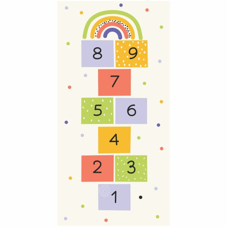 PVCG7 PVC Hopscotch Game - Rainbow - Bali Trading Wholesale