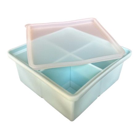 5005C Blue 4 Cube Ice Tray - Large Cube - Bali Trading Wholesale